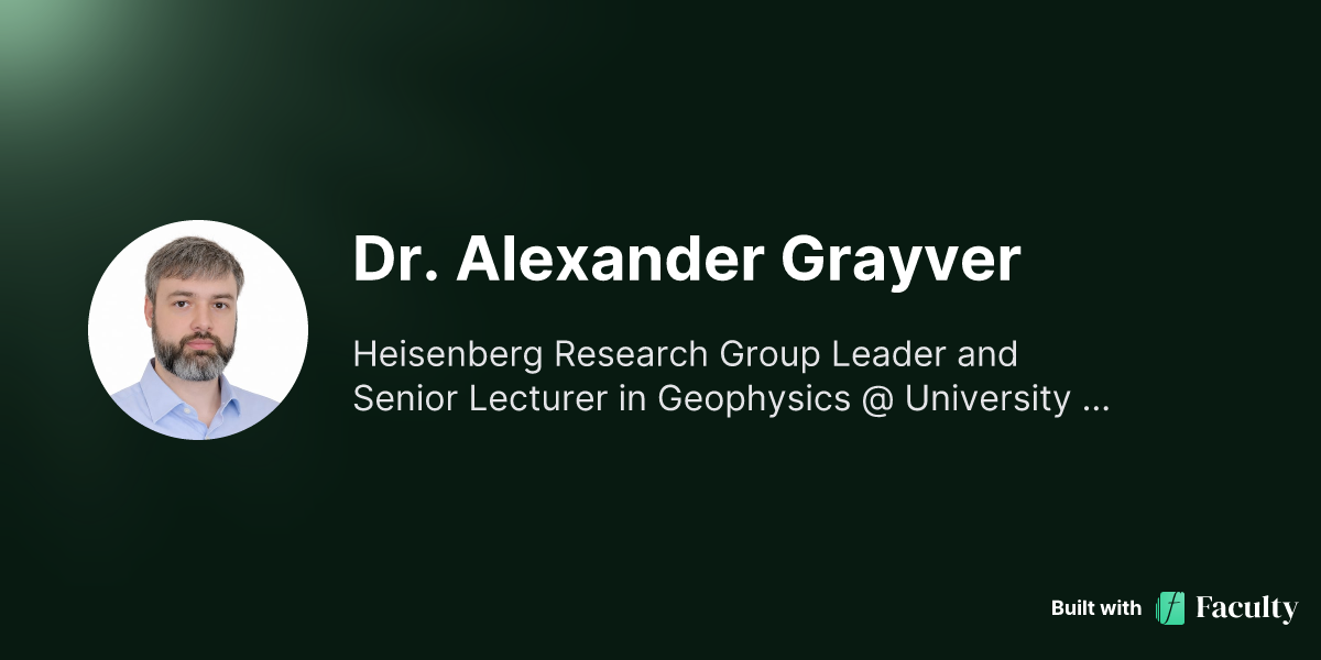 Dr. Alexander Grayver